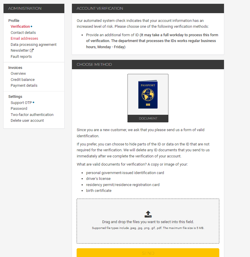 Hetzner верификация — Teletype