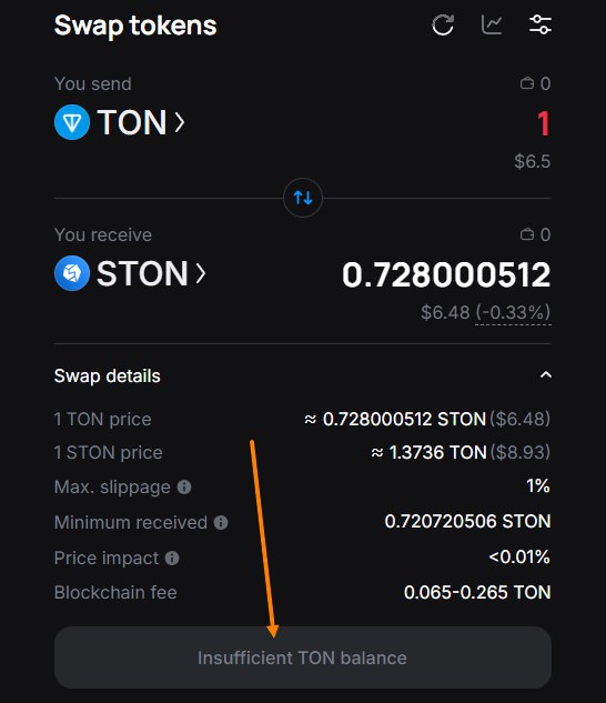 Tukar token di Ston.Fi — Teletype