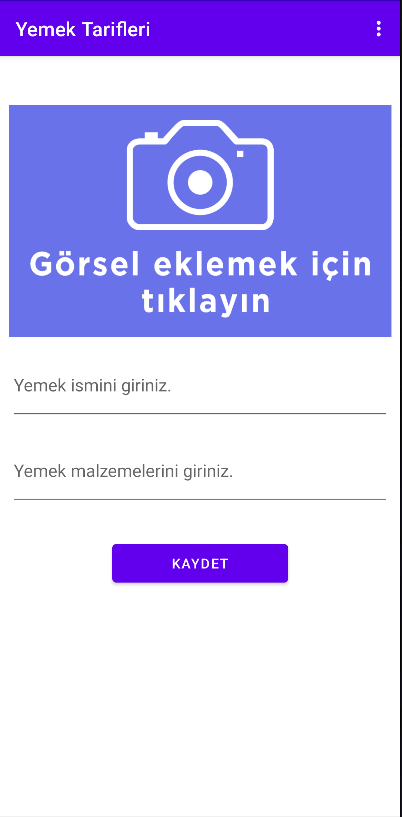 GitHub - kadirrbayar/Kotlin-SQLLite-YemekTarifleri: Kotlin SQLLite ile örnek bir uygulama ...