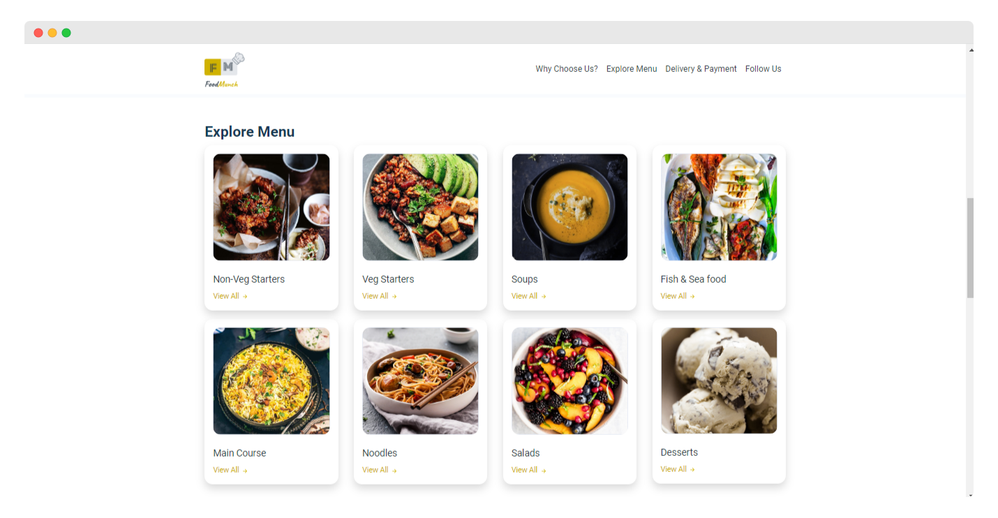 GitHub - AmolAdhude/Food-munch-website: A simple responsive website