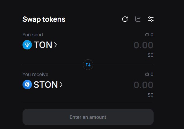 Tukar token di Ston.Fi — Teletype
