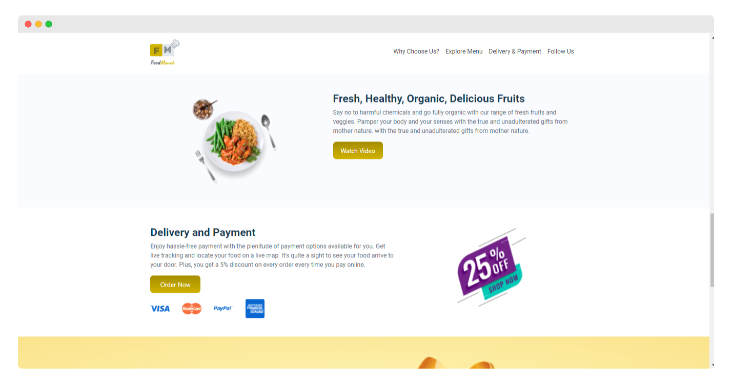 GitHub - AmolAdhude/Food-munch-website: A simple responsive website