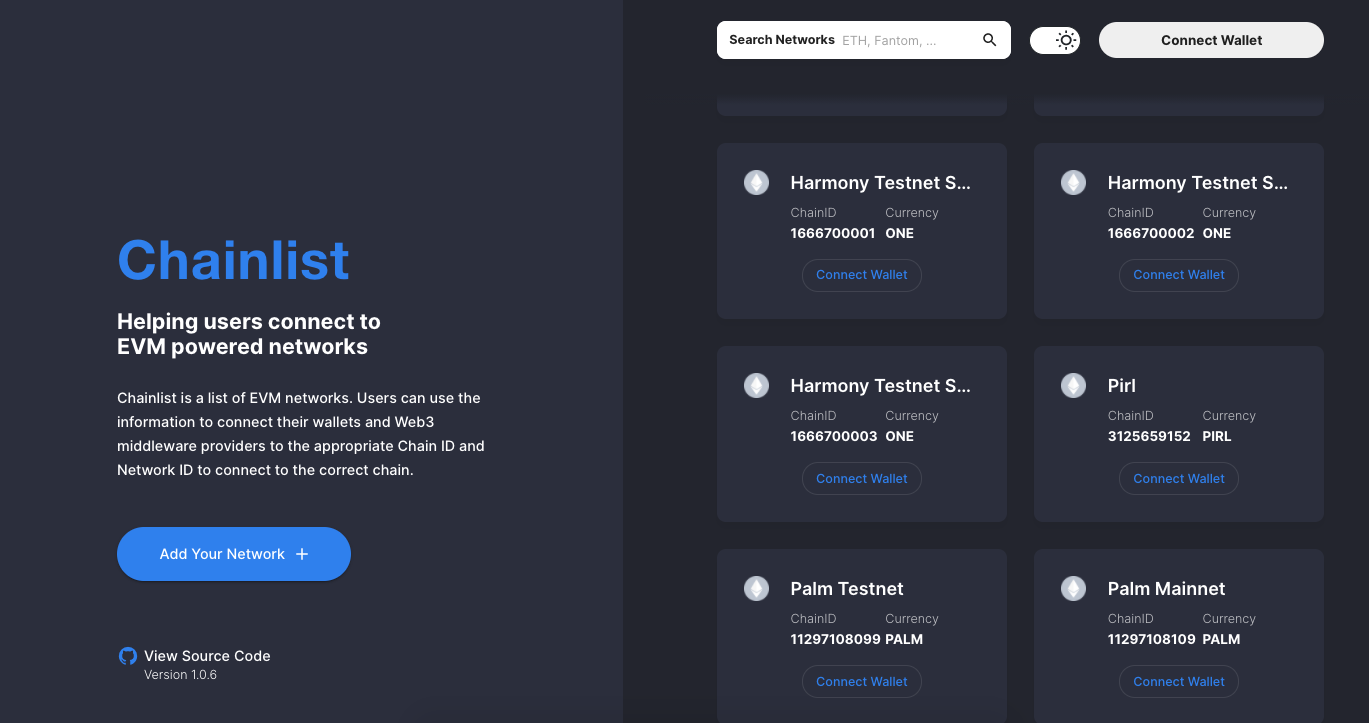Инструкция к chainlist.org — Teletype