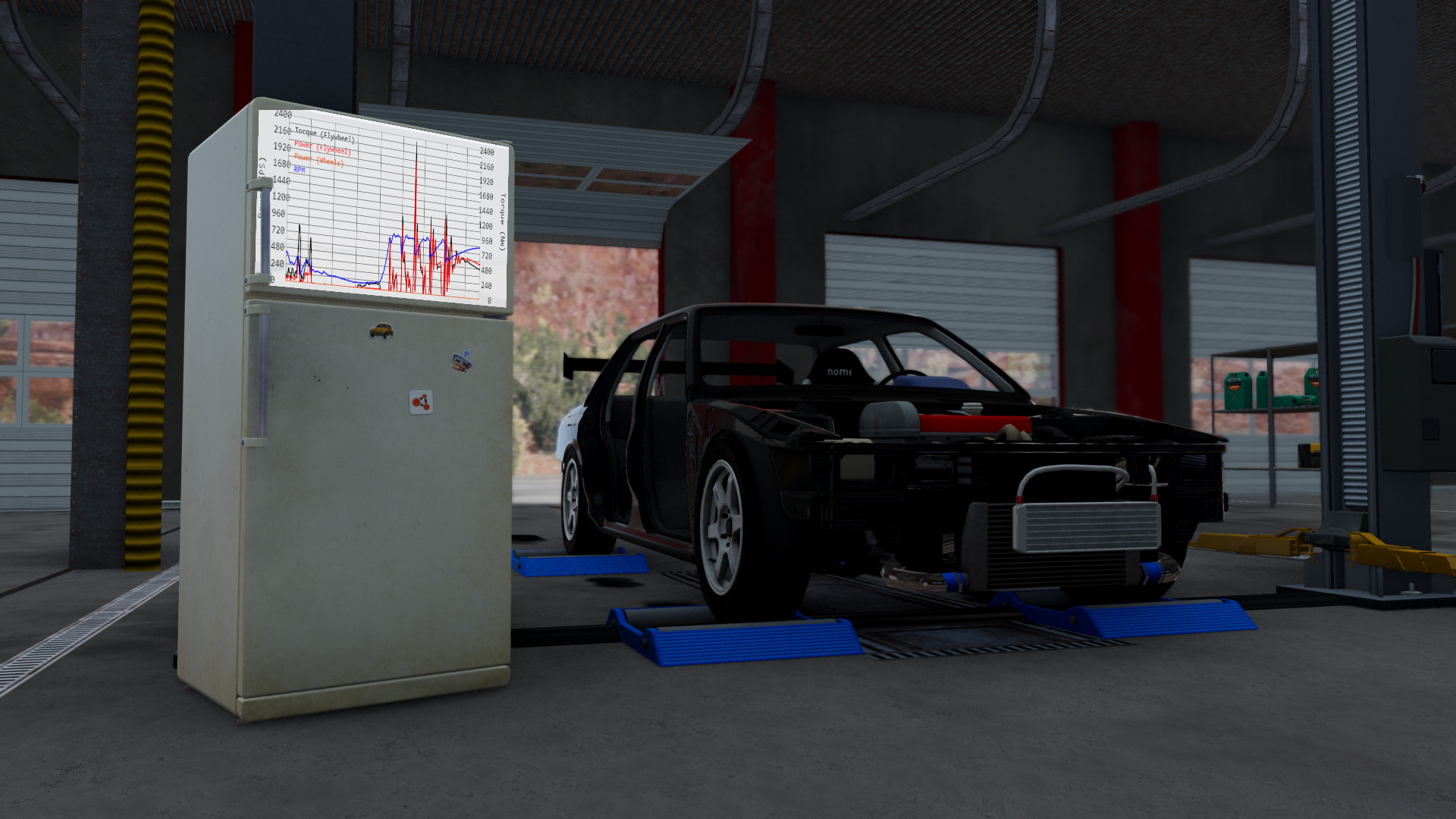 Game object "Dynamometer" for horsepower/torque check | BeamNG