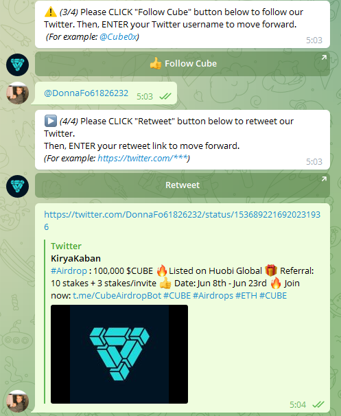 Легкий airdrop от CUBE NETWORK — Teletype