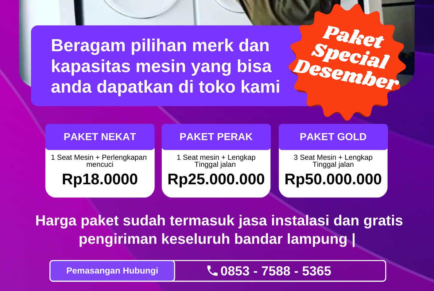 Pusat Alat Laundry Lampung