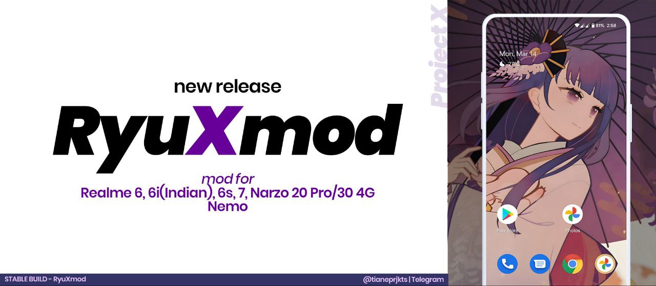 GitHub - abaiik/ryuxmod: Module Magisk for RM6785 (Realme 6, 6i, 6s, 7, N20P)