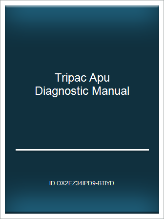 Tripac Evolution Diagnostic Manual