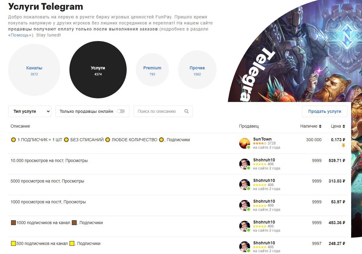 Зарабатываем на накрутке FunPay — Teletype
