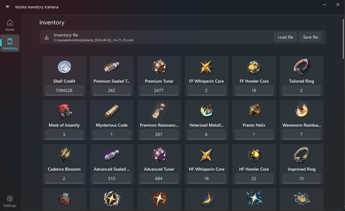 GitHub - Psycho-Marcus/WuWa_Inventory_Kamera: Scans Wuthering Waves characters, echoes, weapons ...